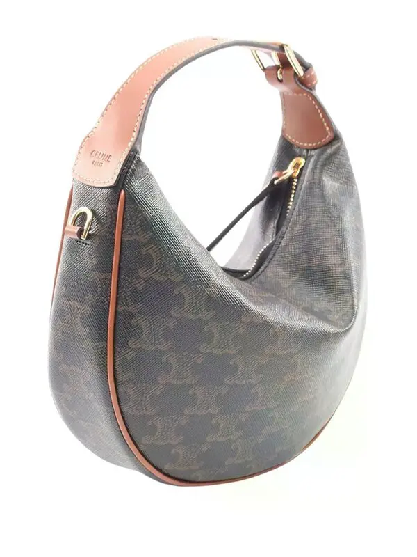Celine Triomphe Coated Canvas Satchel