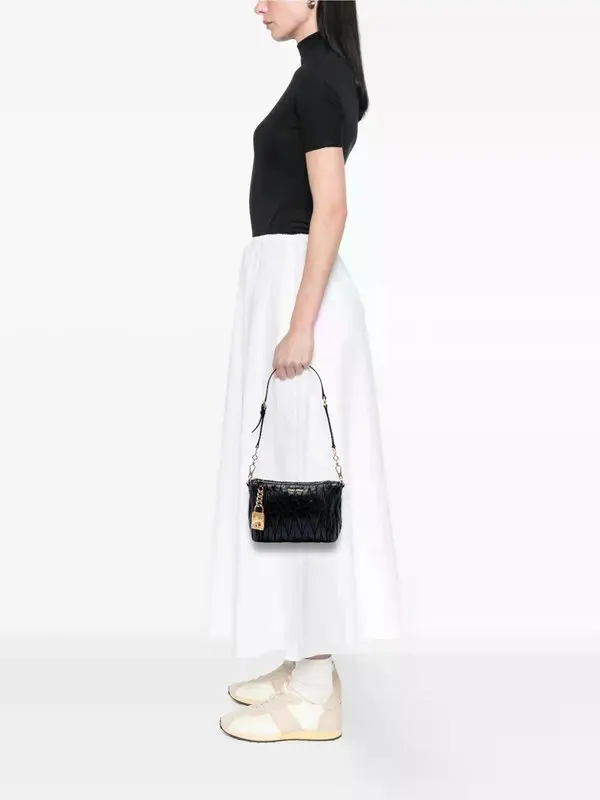 Miu Miu Matelassé Nappa Lux Charm Shoulder Bag