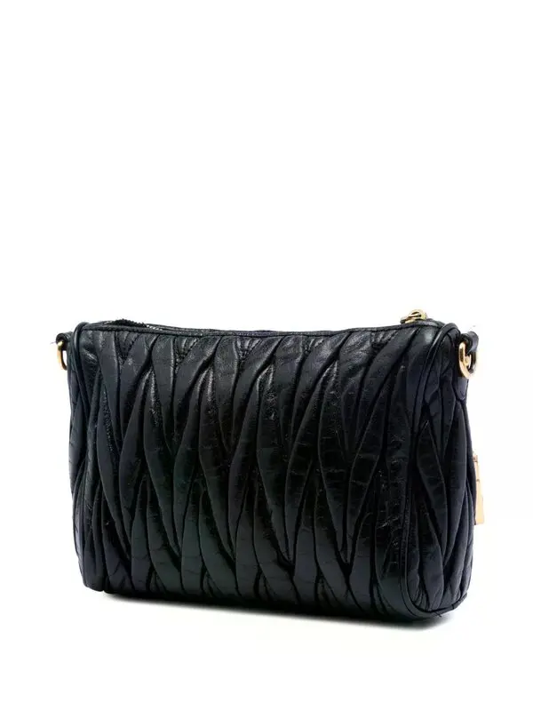 Miu Miu Matelassé Nappa Lux Charm Shoulder Bag