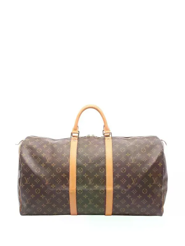 LOUIS VUITTON Monogram Keepall 55 Travel Bag