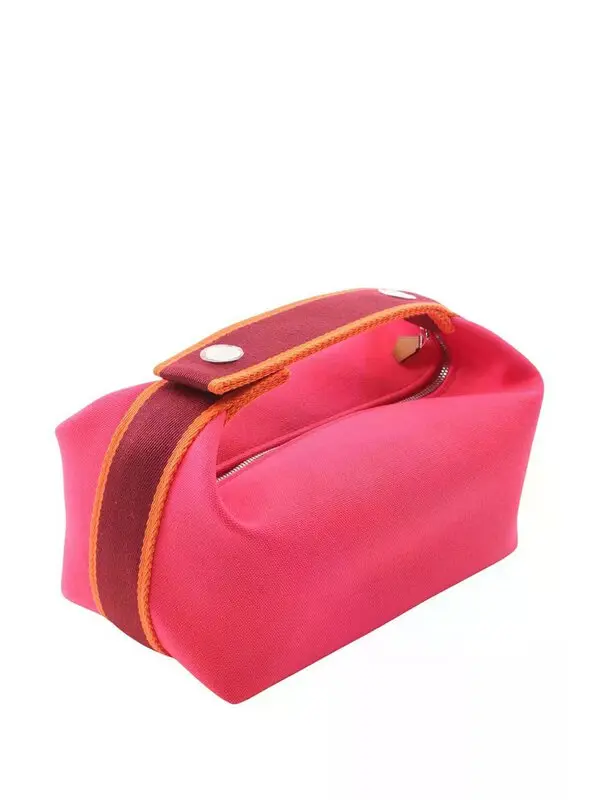 Hermès Toile Bride A Brac Case Vanity Bag - Pink