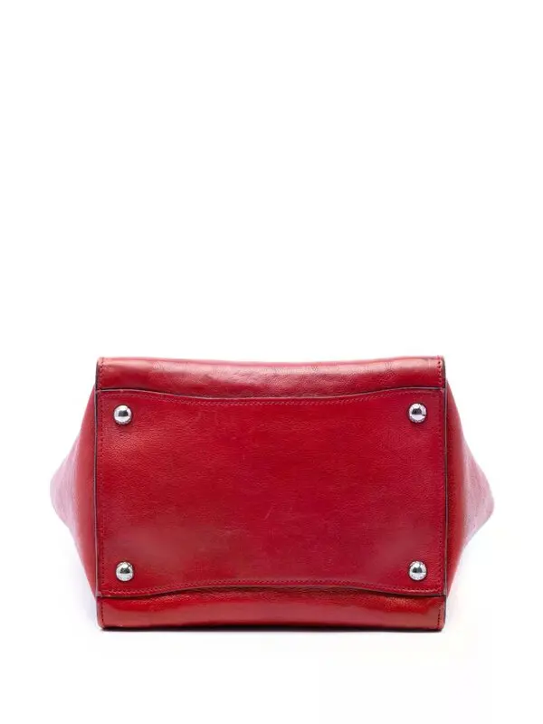 Prada Glace Calf Twin Pocket Satchel - Red