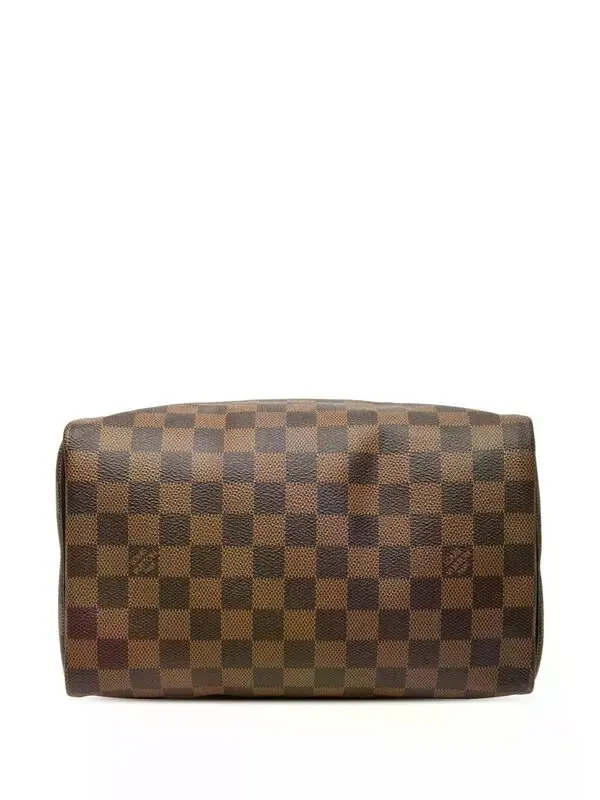 LOUIS VUITTON Damier Ebene Speedy 25 Boston Bag - Brown