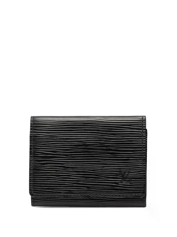 LOUIS VUITTON 2005 Epi Envelope Business Card Holder - Black