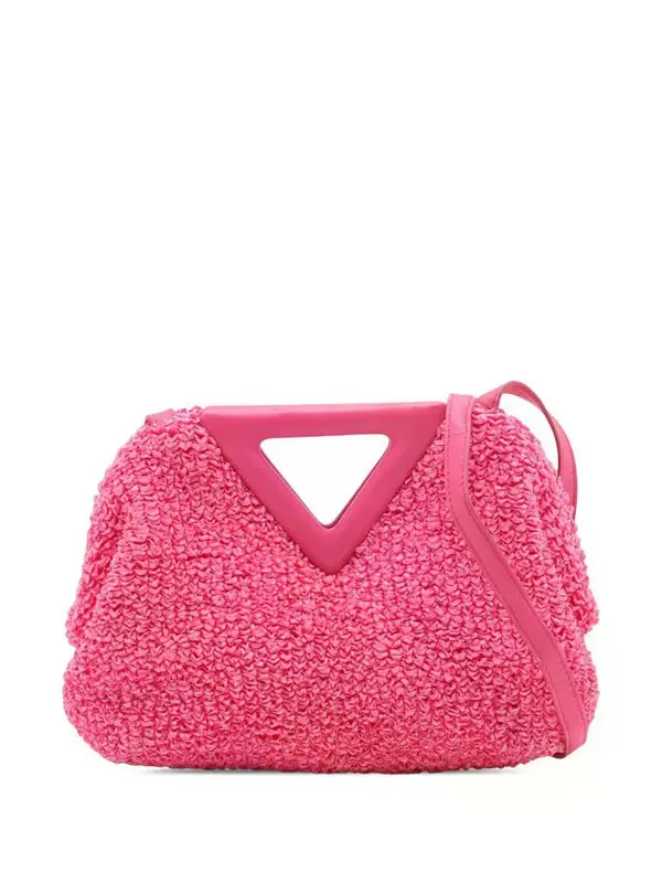Bottega Veneta Small Raffia The Point Triangle Satchel
