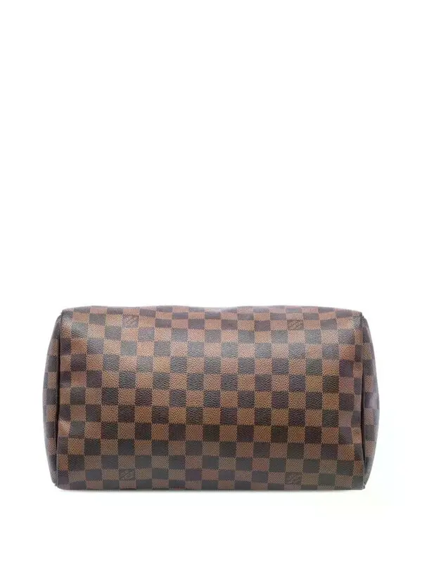 LOUIS VUITTON Damier Ebene Speedy 30 Boston Bag