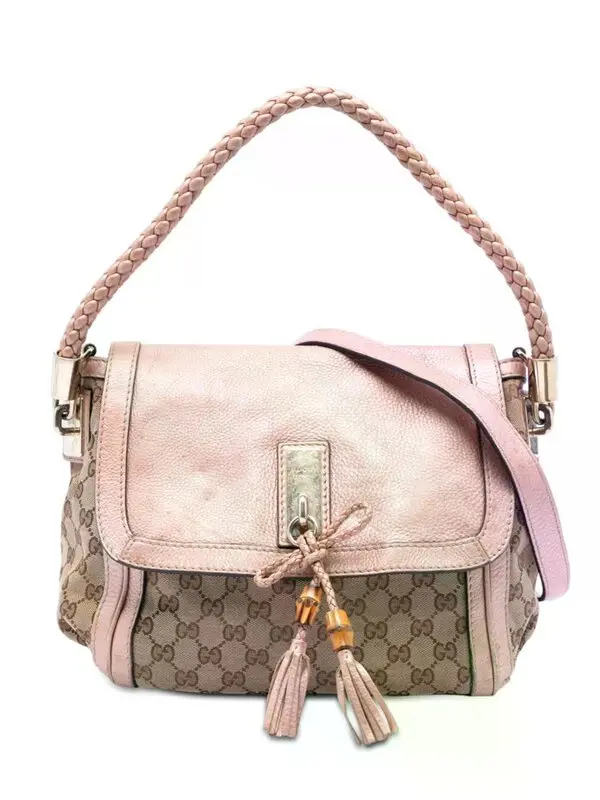 Gucci Gg Canvas Bella Flap Satchel - Neutrals