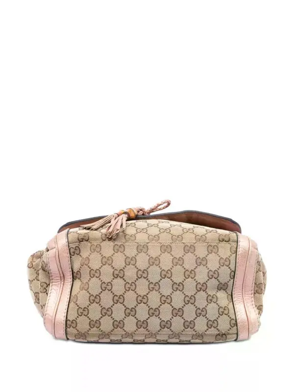 Gucci Gg Canvas Bella Flap Satchel - Neutrals