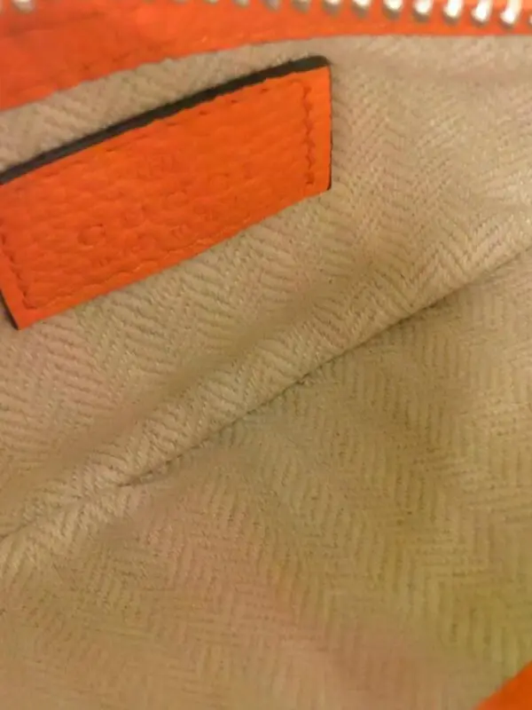 Gucci Calfskin Web B Crossbody Bag - Orange
