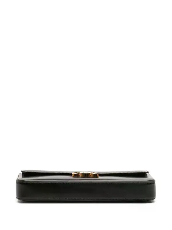 Celine Shiny Calfskin Triomphe Chain Shoulder Bag