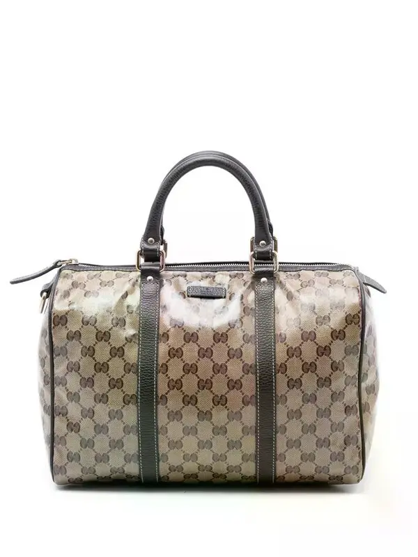 Gucci Medium Gg Crystal Joy Boston Bag - Neutrals