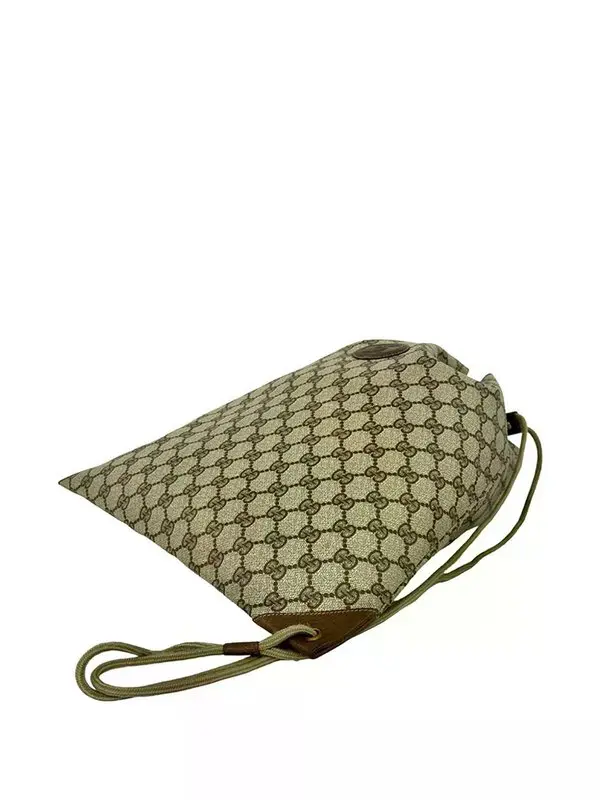 Gucci Gg Supreme Canvas Drawstring Backpack