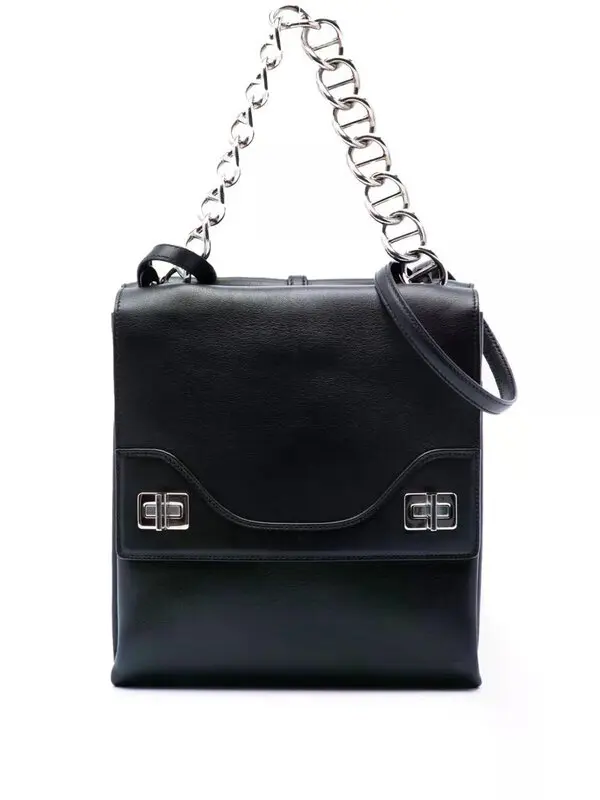 Prada Soft Calf Double Turnlock Satchel