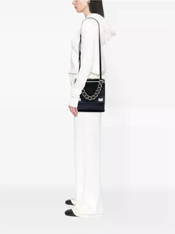 Prada Soft Calf Double Turnlock Satchel