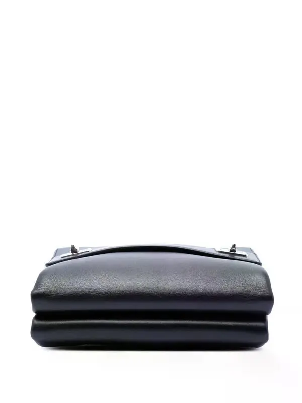 Prada Soft Calf Double Turnlock Satchel