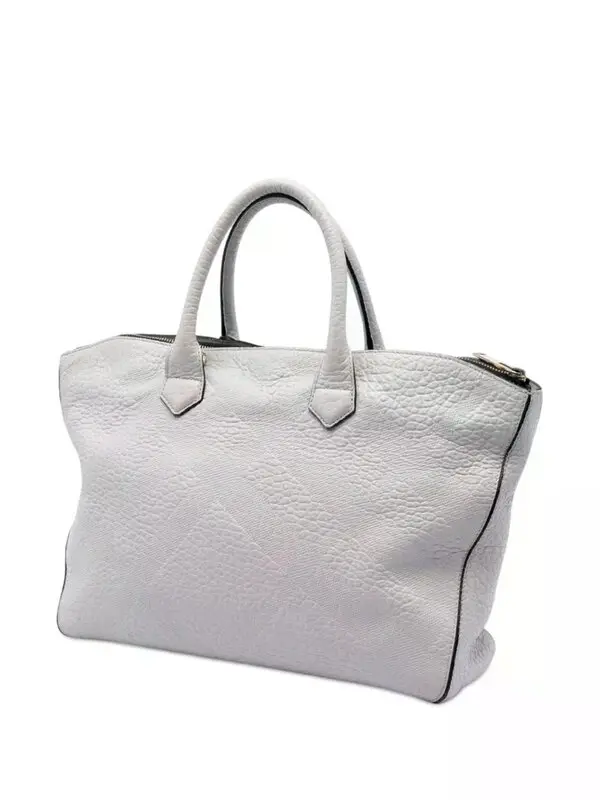 Burberry Embossed Leather Dewsbury Satchel