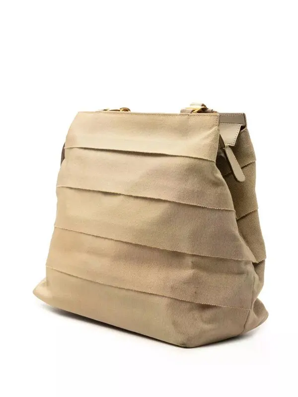 FERRAGAMO Nylon Tiered Grosgrain Shoulder Bag