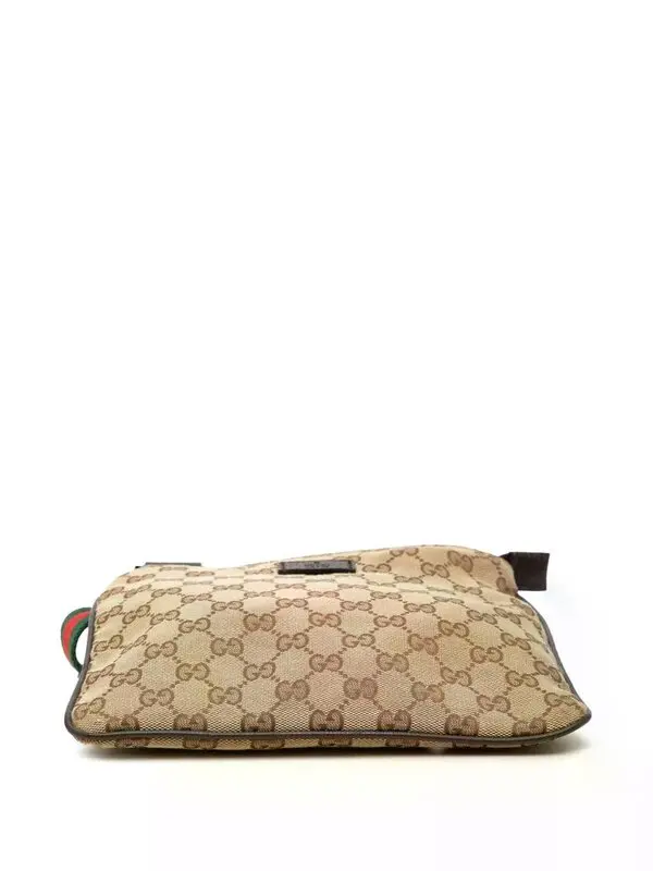 Gucci Gg Canvas Web Crossbody Bag