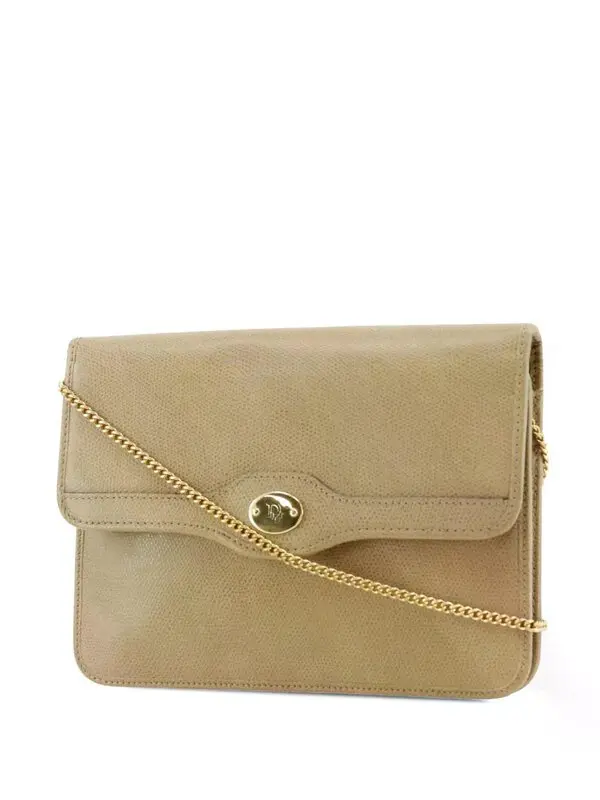 Dior Leather Chain Crossbody Bag - Neutrals