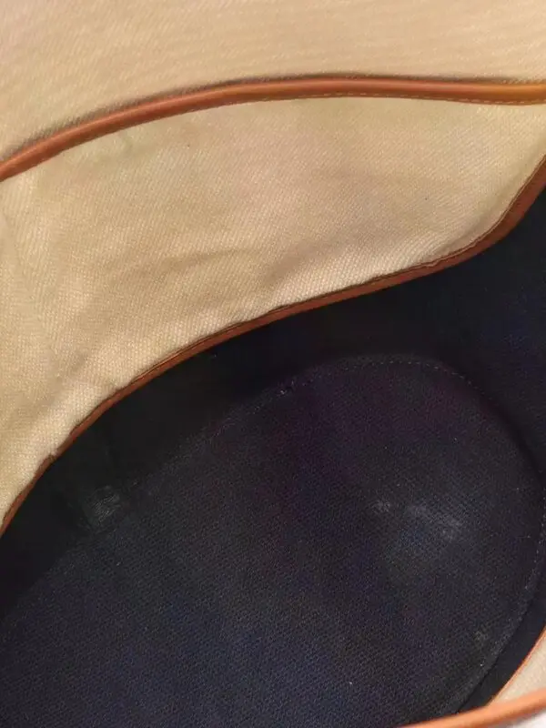 Loewe Anagram Canvas And Leather Hobo Bag - Neutrals