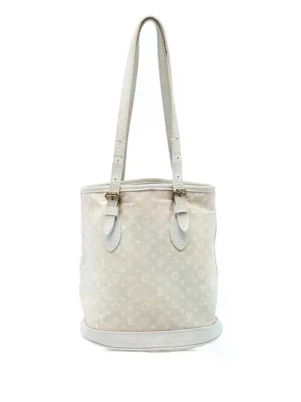 LOUIS VUITTON Monogram Mini Lin Bucket Pm Shoulder Bag