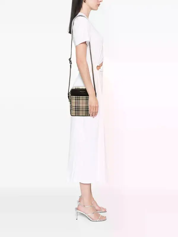 Burberry House Check Canvas Crossbody Bag