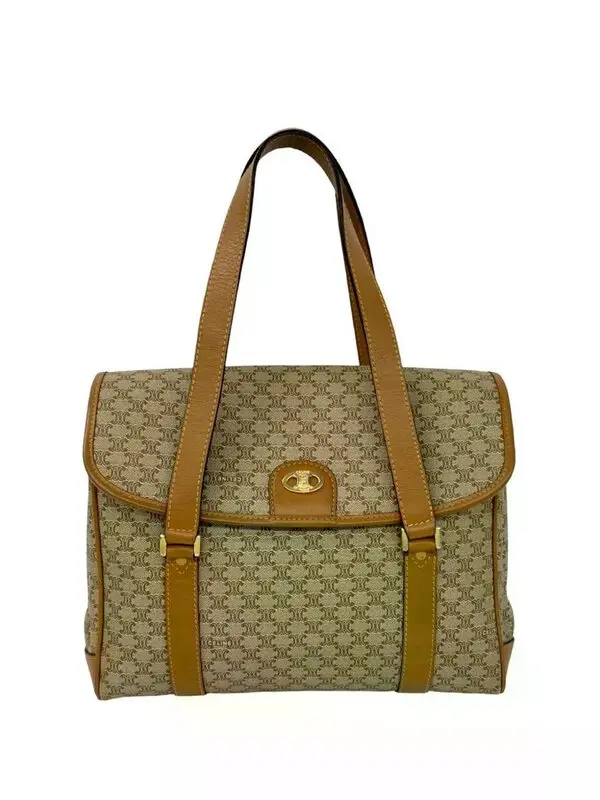 Celine Macadam Coated Canvas Shoulder Bag