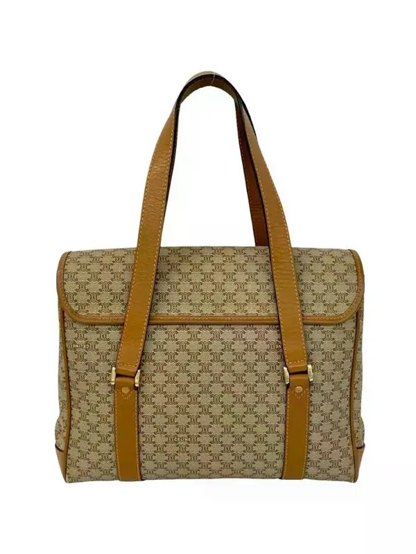 Celine Macadam Coated Canvas Shoulder Bag