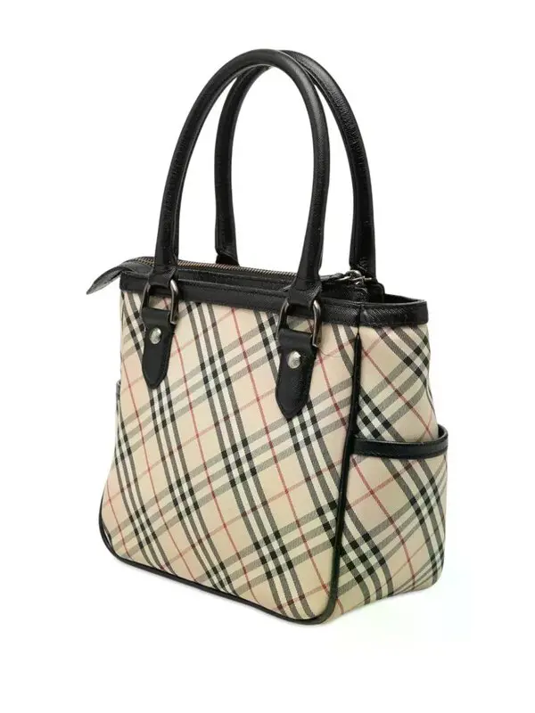 Burberry Nova Check Canvas Handbag