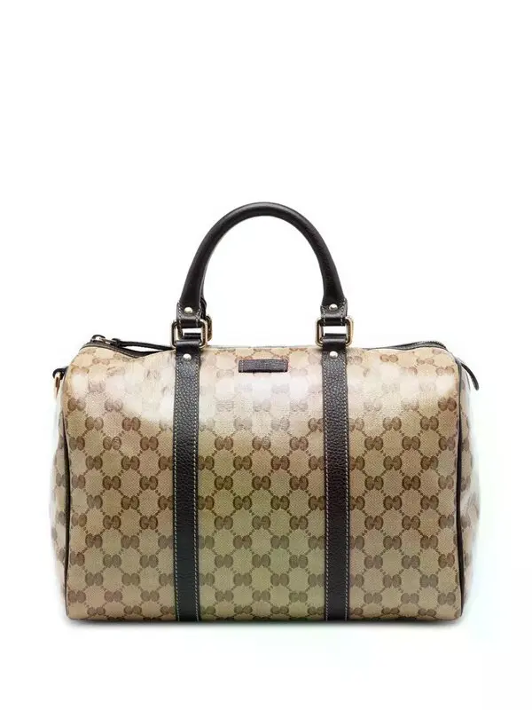 Gucci Medium Gg Crystal Joy Boston Bag - Neutrals