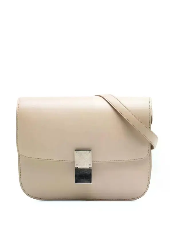 Celine Medium Calfskin Classic Box Crossbody Bag - Neutrals