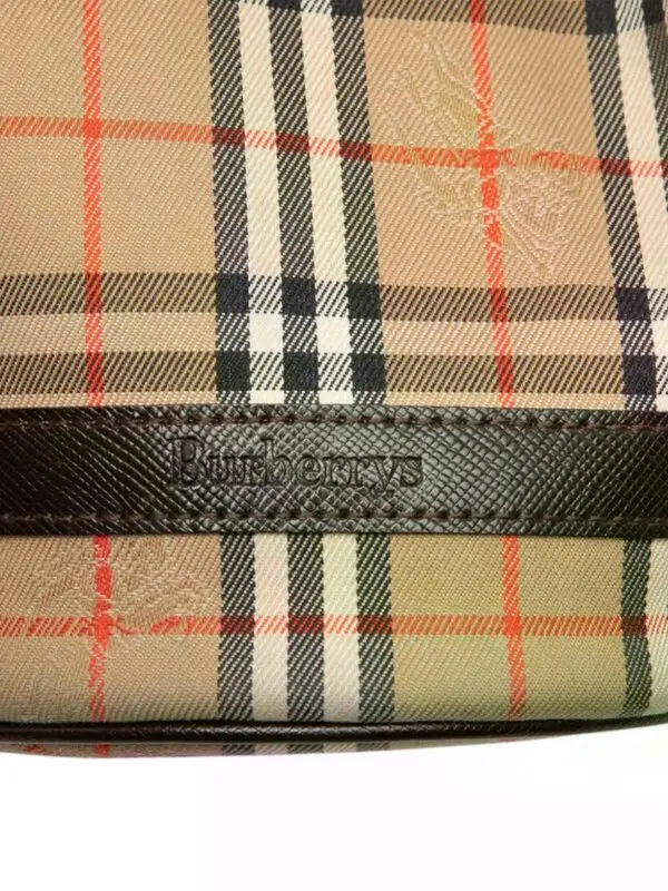 Burberry Haymarket Check Canvas Drawstring Pouch
