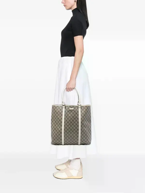 Gucci Gg Supreme Joy Vertical Tote Bag - Neutrals