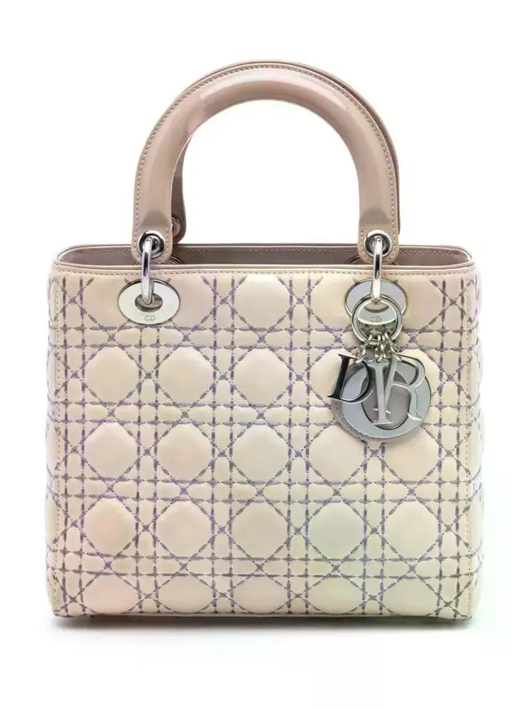 Dior Lambskin Lady Satchel - Neutrals