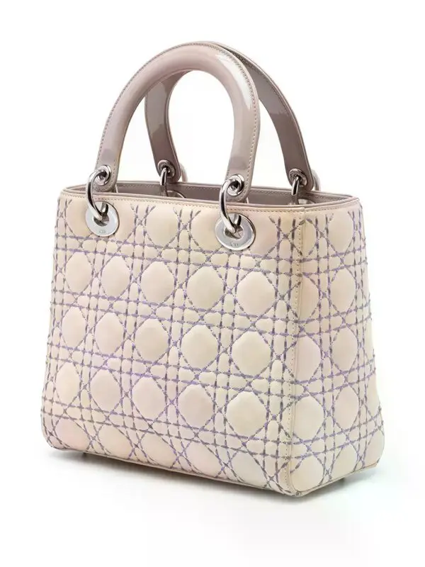 Dior Lambskin Lady Satchel - Neutrals