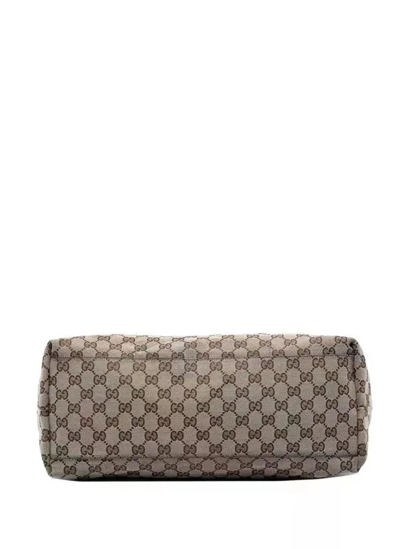 Gucci Gg Canvas Web Tote Bag