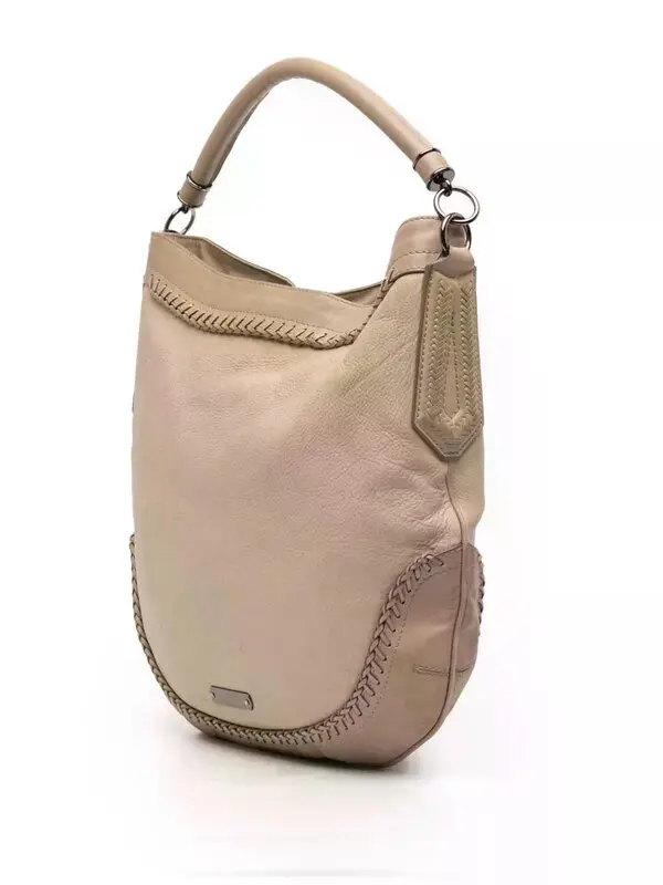 Burberry Leather Tassel Hobo Bag