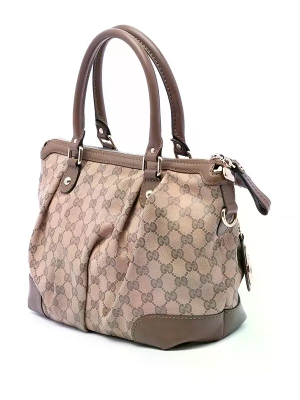 Gucci Gg Canvas Sukey Satchel - Neutrals