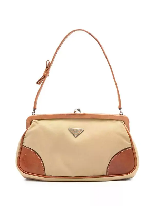 Prada Tessuto Pochette Shoulder Bag - Neutrals