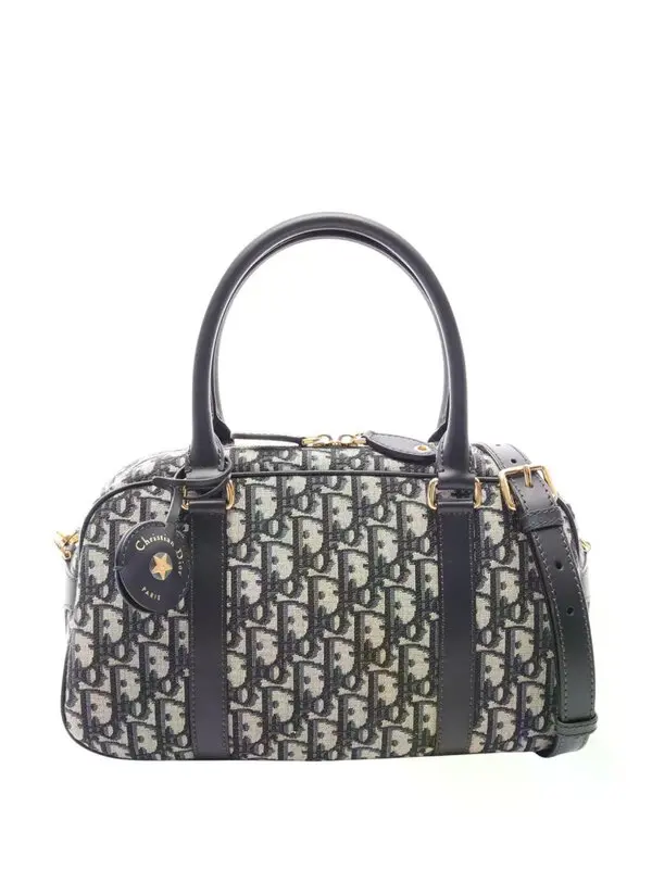 Dior D-vibe Bowling Bag Satchel - Neutrals