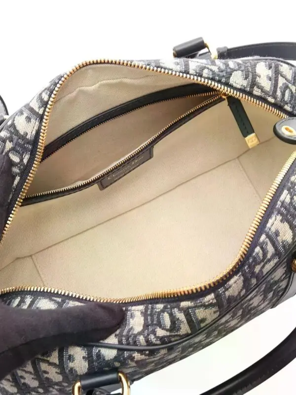 Dior D-vibe Bowling Bag Satchel - Neutrals