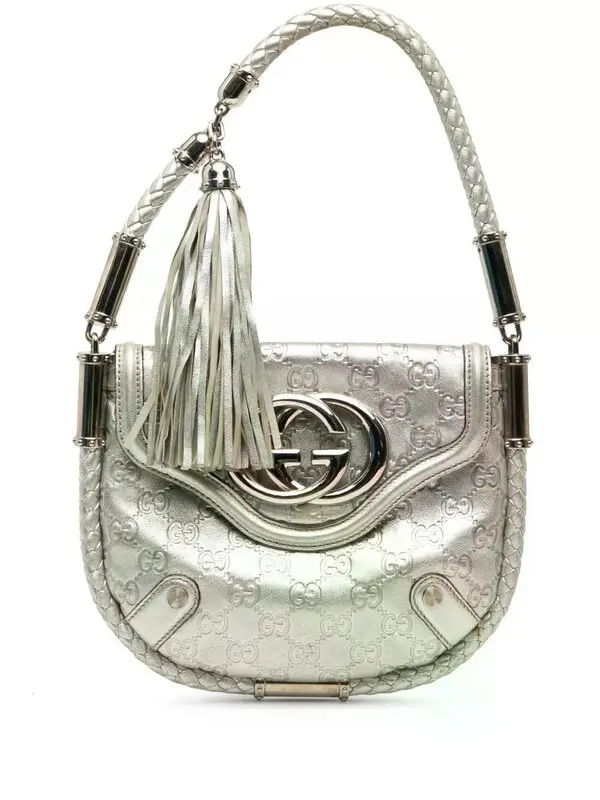 Gucci Britt Tassel Flap Handbag