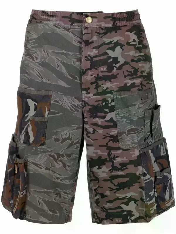 DIESEL® Camouflage Print Bermuda Shorts