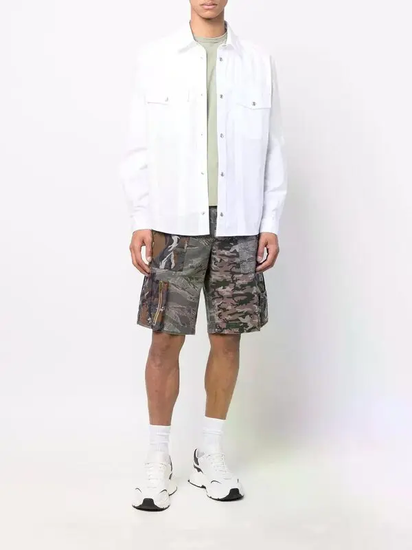 DIESEL® Camouflage Print Bermuda Shorts