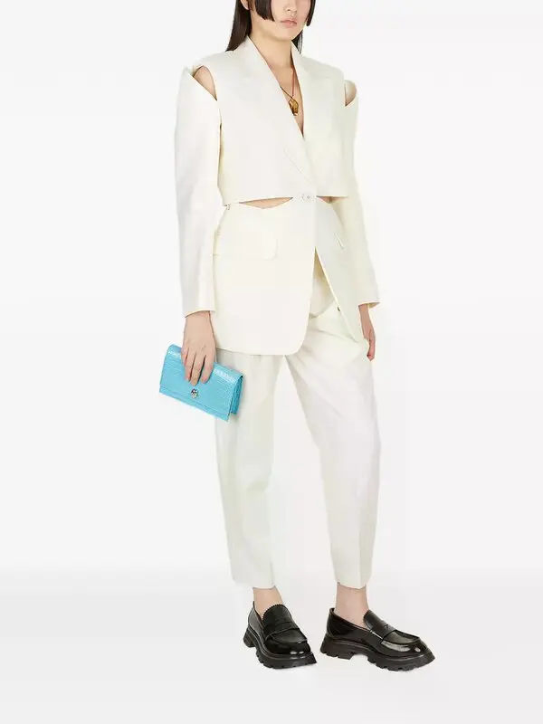 Alexander McQueen Pleated Cropped Trousers