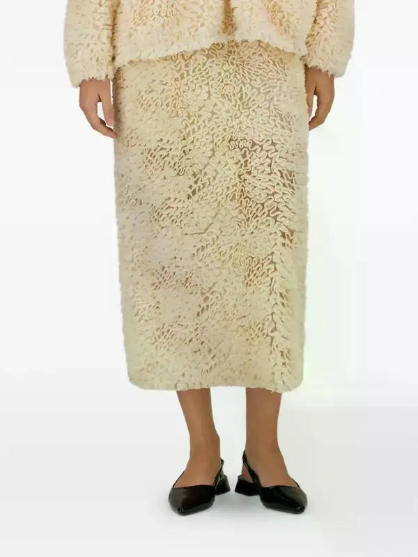 Herno Georgette Straight Skirt