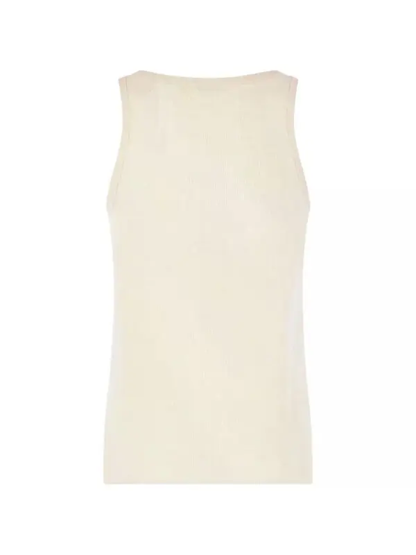 Co Ribbed Knit Silk-blend Top