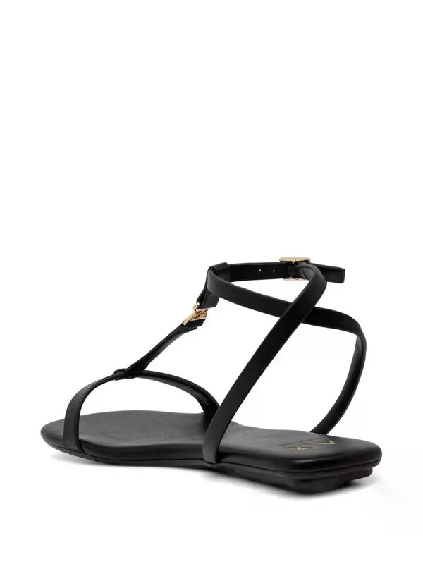 Armani Exchange Logo Plaque Flat Sandals