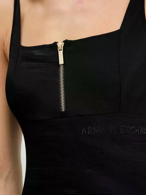Armani Exchange Midi Dress With Front Zip