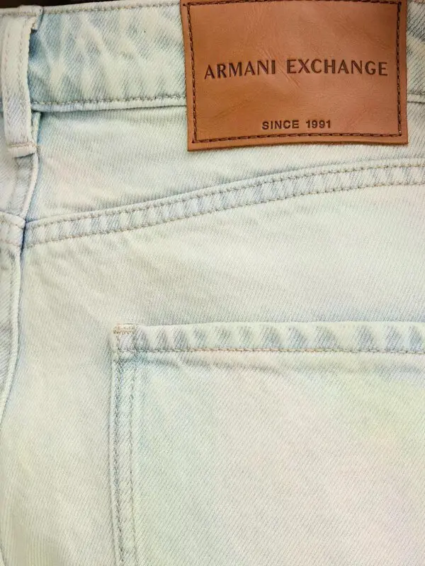 Armani Exchange Logo Patch Jeans